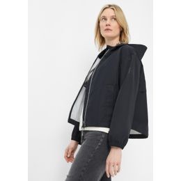 Fuchs & Schmitt FUCHS SCHMITT Damen Outdoorjacke, schwarz, Gr. 36, unifarben, Web, Obermaterial: 100% Polyester, Jacken, mit Kapuze, Regular Fit,