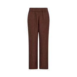 soyaconcept Damen Schlupfhose "SC-CHARISSA 3-C", braun, Gr. M, unifarben, Web, Obermaterial: 100% Polyester, Hosen, aus Polyester, langer Schnitt,