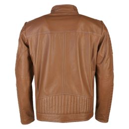 JCC Herren Bikerjacke "15-10-B-2", braun, Gr. XXXL, Obermaterial 100% Leder, Lamm / Futter 100% Baumwolle / &Auml;rmelfutter: 100% Polyester, Jacken