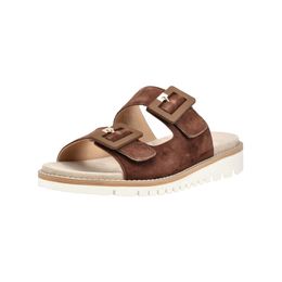 Ara Damen Pantolette "Ara Pantoletten Veloursleder", Gr. 37mocca, Veloursleder, Schuhe