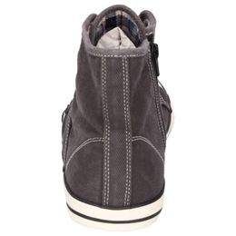 Lerros Herren Sneakerboots, Gr. 46, grau, Textil, kontrastfarbene Details, Schuhe, High Top Sneaker, Schn&uuml;rboots, Canvas-Boots mit Rei&szlig;verschluss