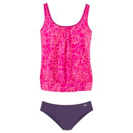 Venice Beach Damen Oversize-Tankini, lila, Gr. 52, Polyamid, Bikini-Sets, Oversize-Form
