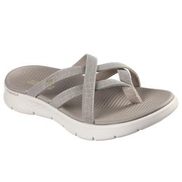 Skechers Damen Zehentrenner "GO WALK FLEX SANDAL-SSSELENA", Gr. 42taupe, Textil, Schuhe, Sommerschuh, Strandschuh, Sandale, Badeschuh mit