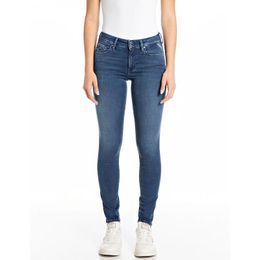 Replay Damen 5-Pocket-Jeans &raquo;NEW LUZ Skinny Fit&laquo; in Ankle-L&auml;nge blau 32, L&auml;nge 30