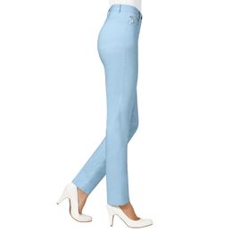 Stehmann Damen Stretch-Hose, blau, Gr. 40, unifarben, 72% Viskose, 25% Polyamid, 3% Elasthan, Hosen
