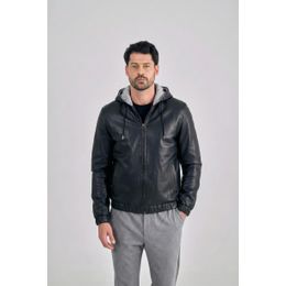 Freaky Nation Herren Lederimitatjacke "T-Cay-L", schwarz, Gr. L, Oberstoff: 100% Polyester. Futter: 100% Baumwolle, Jacken