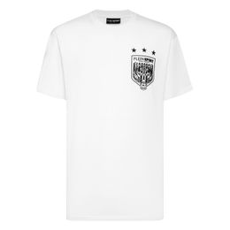 Plein Sport Herren T-Shirt "Tiger", wei&szlig;, Gr. S, Obermaterial: 100% Baumwolle, Shirts