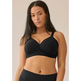Naturana Damen Soft-BH "Smoothing", Gr. 85, schwarz, Microtouch, Obermaterial: 75% Polyamid, 25% Elasthan. R&uuml;ckseite: 84% Polyester, 16% Elasthan.