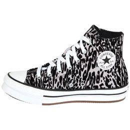 Converse Jungen Sneaker "CHUCK TAYLOR ALL STAR EVA LIFT", Gr. 38,5, schwarz-wei&szlig;, Textil, gemustert, Schuhe