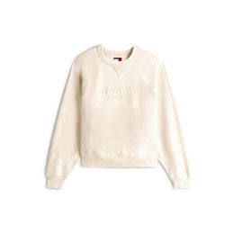 Tommy Jeans Sweatshirt Damen Gr&ouml;&szlig;e L wollwei&szlig;