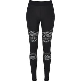 Urban Classics Damen Urban Classics Leggings &raquo; Damen Ladies Crochet Lace Inset Leggings&laquo; S, US-Gr&ouml;&szlig;en