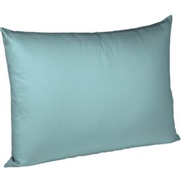 Fleuresse Kissenbezug &raquo;Colours Mako Satin, 100% Baumwolle, mit Rei&szlig;verschluss&laquo; Mako Satin, gl&auml;nzend, glatt, Premium Qualit&auml;t blau Mako-Satin, Mako-