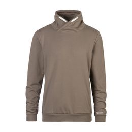 Herren Sweatshirt, BENCH. LOUNGEWEAR, Gr. M, grau, angeraute Sweatware, Obermaterial: 60% Baumwolle, 40% Polyester, unifarben, Sweatshirts, mit