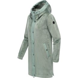 Ragwear Damen Kurzmantel "Cousy Bonded YOUMODO", gr&uuml;n, Gr. L, Obermaterial 1: 91% Polyester, 9% Elasthan. Obermaterial 2: 94% Polyester, 6% Elasthan,