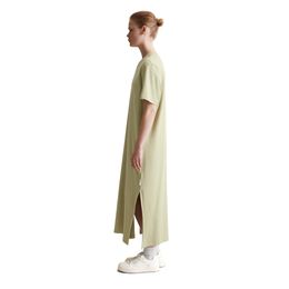 Marc O'Polo Damen Jerseykleid "aus gerippter Bio-Baumwolle", gr&uuml;n, Gr. XXS, MARC O'POLO DENIM, unifarben, Obermaterial: 100% Baumwolle, Kleider
