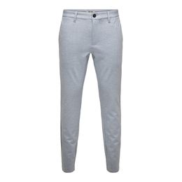 Only & Sons ONLY & SONS Herren Chinos "ONSMARK SLIM DITSY 020934 PANT NOOS", grau, Gr. 30, unifarben, Web, Obermaterial: 64% Viskose, 31% Polyester, 5% Elasthan,
