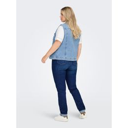 Only CARMAKOMA Damen Jeansweste "CARWESPA WEST DNM PIM619 NOOS", blau, Gr. 44, unifarben, Denim/Jeans, Obermaterial: 79% Baumwolle, 20% Polyester, 1%