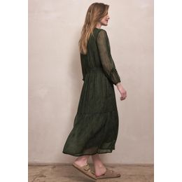 Damen Midikleid, gr&uuml;n, Gr. 46, STREET ONE STUDIO, gemustert, Stoff, Obermaterial: 100% Polyester. Futter: 100% Modal, Kleider, mit allover Print