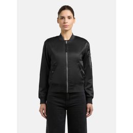 Khujo Damen Bomberjacke "Beth"schwarz, Gr. XS, Obermaterial: 97% Polyester, 3% Elasthan. Futter: 100% Polyester. Wattierung: 100% Polyester, Jacken,