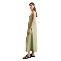 Marc O'Polo MARC O'POLO Damen Midikleid "aus flie&szlig;endem Naia -Twill", gr&uuml;n, Gr. 44, unifarben, Obermaterial: 100% Acetat, Kleider