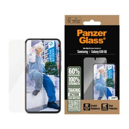 CARE by PanzerGlass Displayschutzglas &raquo;Ultra-Wide Fit Screen Protector&laquo; f&uuml;r Samsung Galaxy A36 5G Displayschutzfolie, Schutzfolie, Bildschirmschutz, 