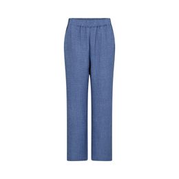 soyaconcept Damen Schlupfhose "SC-CHARISSA 3-C", blau, Gr. M, unifarben, Web, Obermaterial: 100% Polyester, Hosen, aus Polyester, langer Schnitt,
