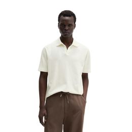 Marc O'Polo MARC O'POLO Herren Poloshirt "aus Baumwoll-Leinen-Mix"silky wei&szlig;, Gr. XXXL, unifarben, Obermaterial: 80% Baumwolle, 20% Leinen, Shirts