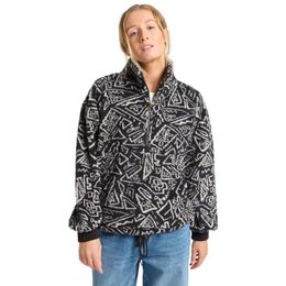 Billabong Damen Sweatshirt "Time Off", schwarz-wei&szlig;, Gr. S, Obermaterial: 100% Polyester., Sweatshirts