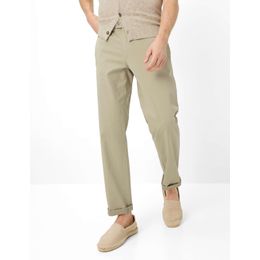 Brax Herren Chinohose "Style EVEREST"moosgr&uuml;n, Gr. 27, Web, 78% Baumwolle, 19% Lyocell, 3% Elasthan, Hosen