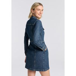 Levi's Levi's Damen Jeanskleid &raquo;FLYNN WESTERN COR&laquo; Brusttaschen Eingrifftaschen Western-Style S (36), N-Gr