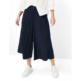 Brax Damen Culotte "Style MELLI S"navy, Gr. 34, Web, 100% Leinen, Hosen