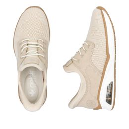 Rieker Damen Slip-On Sneaker "Ready2GO", Gr. 42, beige, Lederimitat, Textil, Schuhe, Freizeitsneaker, Halbschuh, Schlupfschuh, Gummizug,