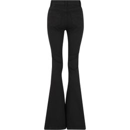 DEF Damen Bequeme Jeans "DEF DEF Flared Bootcut Jeans", schwarz, Gr. S, unifarben, 98% Baumwolle, 2% Elasthan, Jeans