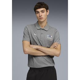 Puma Herren Poloshirt "BMW MMS ESS POLO", grau, Gr. S, bedruckt, Jersey, Obermaterial: 100% Baumwolle, Shirts, Regular Fit, Kurzarm, mit