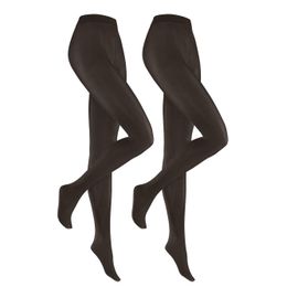 Feinstrumpfhose Hudson "SIMPLY 40", Damen, Gr. L, dunkelbraun, Obermaterial: 95% Polyamid, 5% Elasthan, elastisch, Strumpfhosen Feinstrumpfhose, Semi-blickdicht und matt