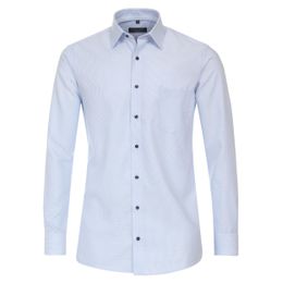 Casamoda Herren Businesshemd "Casamoda Businesshemd Langarm uni", blau, Gr. 41, unifarben, 100% Baumwolle, Hemden