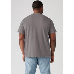 LEVI'S&reg; PLUS LEVI'S PLUS Herren T-Shirt "LE BIG ORIGINAL HM TEE", grau, Gr. XXXL, unifarben, Jersey, Obermaterial: 100% Baumwolle, Shirts, mit Logo Stickerei