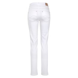 Kangaroos Damen Relax-fit-Jeans "RELAX-FIT HIGH WAIST", wei&szlig;, Basic, Gr. 42, Denim/Jeans, Obermaterial: 98% Baumwolle, 2% Elasthan, Jeans,