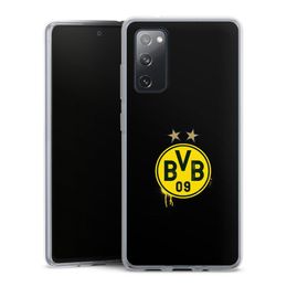 DeinDesign Galaxy S20 FE Handy Silikon H&uuml;lle Case transparent Handyh&uuml;lle Star Borussia Dortmund Bvb Silikon Case