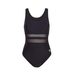 Reebok Damen Badeanzug &raquo;Annia&laquo; 1 Stk. mit Knitter- und Abriebsfestigkeit, Mesh-Einsatz vorne, basic schwarz M, N-Gr