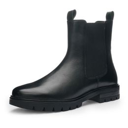 Ara Damen Chelseaboots "CAMBRIDGE", Gr. 7, schwarz, Glattleder, unifarben, Schuhe, Schlupfstiefel in bequemer Schuhweite G (= weit)