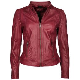 Maze Damen Lederjacke "Marcie", rot, Gr. L, Obermaterial: 100% Lammleder. Futter: 100% Polyester, Jacken