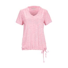 Killtec Damen T-Shirt "WMN TSHRT F"pink, Gr. 50, Obermaterial: 94% Polyester, 6% Elasthan, Shirts, Gestreiftes, schnelltrocknendes Funktionsshirt mit