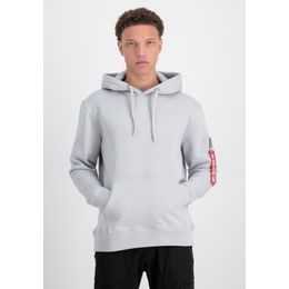 Herren Hoodie "Air Force Hoodie", grau, Gr. XXL, Alpha Industries, Obermaterial: 80% Baumwolle, 20% Polyester, Sweatshirts