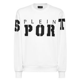 Plein Sport Herren Sweatshirt "Sweatshirt", wei&szlig;, Gr. XL, Obermaterial: 88% Baumwolle, 12% Polyester, Sweatshirts