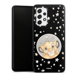 DeinDesign Galaxy A53 5G Handy Silikon H&uuml;lle Case schwarz Handyh&uuml;lle Simba Lion King Disney