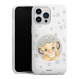 DeinDesign iPhone 13 Pro Handy Silikon H&uuml;lle Case wei&szlig; Handyh&uuml;lle Simba Lion King Disney Silikon Case