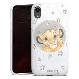 DeinDesign iPhone Xr Handy Silikon H&uuml;lle Case wei&szlig; Handyh&uuml;lle Simba Lion King Disney Silikon Case