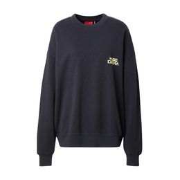 Hugo Sweatshirt 'Dargentix' Damen Gr&ouml;&szlig;e XS navy / hellgelb / schwarz / offwhite