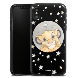 DeinDesign iPhone X Handy Silikon H&uuml;lle Case schwarz Handyh&uuml;lle Simba Lion King Disney